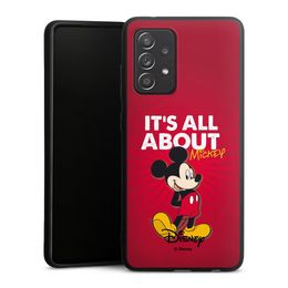 DeinDesign Galaxy A52s 5G Handy Premium Silikon H&uuml;lle Handyh&uuml;lle schwarz Case Disney Mouse Official Licensed Product Silikon Premium Case