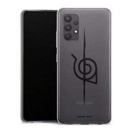 DeinDesign Galaxy A32 4G Handy Silikon H&uuml;lle Case transparent Handyh&uuml;lle Konoha Sasuke Naruto Shippuden Silikon Case