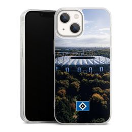DeinDesign iPhone 13 Mini Handy Slim Case Silikon Handyh&uuml;lle transparent H&uuml;lle extra d&uuml;nn Hsv Hamburger Sv Stadium Silikon Slim Case