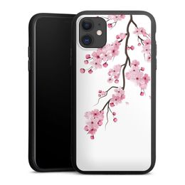 DeinDesign iPhone 11 Handy Premium Silikon H&uuml;lle Handyh&uuml;lle schwarz Case Aisa Japan Cherry Blossom Silikon Premium Case