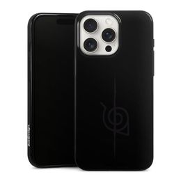 DeinDesign iPhone 15 Pro Max Handy Silikon H&uuml;lle Case schwarz Handyh&uuml;lle Konoha Sasuke Naruto Shippuden