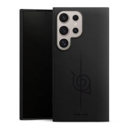 DeinDesign Galaxy S24 Ultra Handy Premium Silikon H&uuml;lle Handyh&uuml;lle schwarz Case Konoha Sasuke Naruto Shippuden Silikon Premium Case