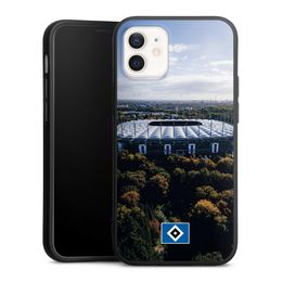DeinDesign iPhone 12 mini Handy Premium Silikon H&uuml;lle Handyh&uuml;lle schwarz Case Hsv Hamburger Sv Stadium Silikon Premium Case