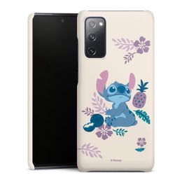 DeinDesign Galaxy S20 FE Handy Premium Case Smartphone Handyh&uuml;lle Schutzh&uuml;lle matt Official Licensed Product Flowers Lilo & Stitch Premium Case