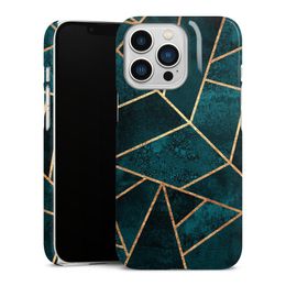 DeinDesign iPhone 13 Pro Handy Premium Case Smartphone Handyh&uuml;lle Schutzh&uuml;lle gl&auml;nzend Stone Elisabeth Fredriksson Gold & Copper Premium Case