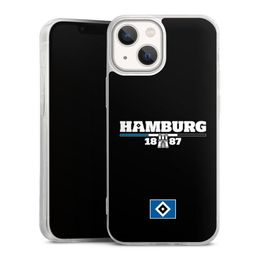 DeinDesign iPhone 13 Mini Handy Slim Case Silikon Handyh&uuml;lle transparent H&uuml;lle extra d&uuml;nn Hamburg Official Licensed Product Hsv Silikon Slim Case