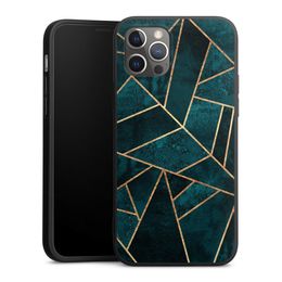 DeinDesign iPhone 12 Pro Handy Premium Silikon H&uuml;lle Handyh&uuml;lle schwarz Case Stone Elisabeth Fredriksson Gold & Copper Silikon Premium Case