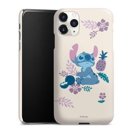 DeinDesign iPhone 11 Pro Max Handy Premium Case Smartphone Handyh&uuml;lle Schutzh&uuml;lle gl&auml;nzend Flowers Lilo & Stitch Official Licensed Product Premium Case