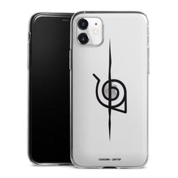 DeinDesign iPhone 11 Handy Slim Case Silikon Handyh&uuml;lle transparent H&uuml;lle extra d&uuml;nn Sasuke Konoha Naruto Shippuden Silikon Slim Case