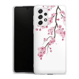 DeinDesign Galaxy A33 5G Handy Silikon H&uuml;lle Case transparent Handyh&uuml;lle Cherry Blossom Japan Aisa Silikon Case