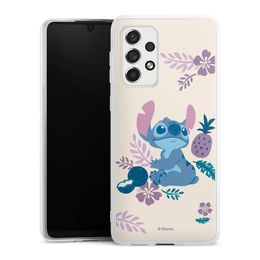 DeinDesign Galaxy A33 5G Handy Silikon H&uuml;lle Case transparent Handyh&uuml;lle Official Licensed Product Flowers Lilo & Stitch Silikon Case