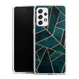 DeinDesign Galaxy A33 5G Handy Silikon H&uuml;lle Case wei&szlig; Handyh&uuml;lle Elisabeth Fredriksson Stone Gold & Copper Silikon Case