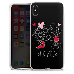 DeinDesign iPhone Xs Max Handy Silikon H&uuml;lle Case transparent Handyh&uuml;lle Disney Love Silikon Case