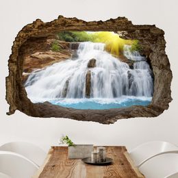 3D Wandtattoo Morgen im Paradies Wandsticker 3D-Optik K&uuml;che Wandaufkleber in S-XXL