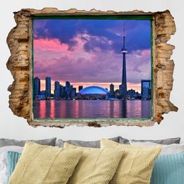 3D Wandtattoo Fascinating Toronto Wandsticker 3D-Optik Wandaufkleber in S-XXL 3D-Effekt