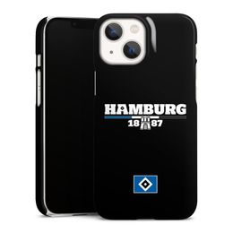DeinDesign iPhone 13 Mini Handy Premium Case Smartphone Handyh&uuml;lle Schutzh&uuml;lle gl&auml;nzend Hamburg Official Licensed Product Hsv Premium Case