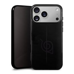 DeinDesign iPhone 17 Pro Max Handy Silikon H&uuml;lle Case schwarz Handyh&uuml;lle Konoha Sasuke Naruto Shippuden