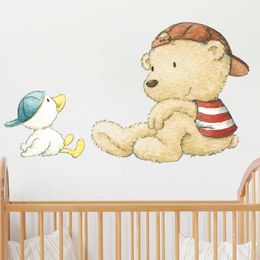 Wandtattoo Kinderzimmer Junge Pitzelpatz Pitzelpatz und Schnaddeldatz Wandsticker Jungenzimmer Kinder Wandaufkleber in S-XXL Baby Teddy