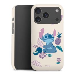 DeinDesign iPhone 17 Pro Handy Premium Case Smartphone Handyh&uuml;lle Schutzh&uuml;lle matt Flowers Lilo & Stitch Official Licensed Product Premium Case