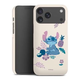 DeinDesign iPhone 17 Pro Max Handy Premium Case Smartphone Handyh&uuml;lle Schutzh&uuml;lle gl&auml;nzend Flowers Lilo & Stitch Official Licensed Product Premium Case