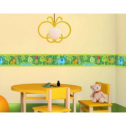 Bilderwelten Wandtattoo Tiere Illustration selbstklebend Wandaufkleber - No.BP3 Zootiere - africa Kinderzimmer Baby M&auml;dchen Jungen