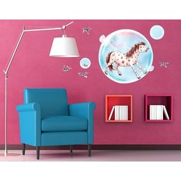Wandtattoo Kinderzimmer M&auml;dchen Zauberoony Pferd Arena Verlag Wandsticker M&auml;dchenzimmer Kinder Wandaufkleber in S-XXL Baby Tiere