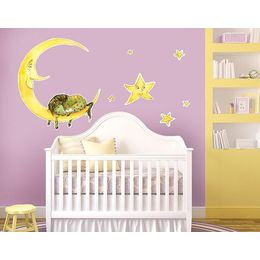 Wandtattoo Kinderzimmer M&auml;dchen Zauberponygeschichten MondPony Wandsticker M&auml;dchenzimmer Kinder Wandaufkleber in S-XXL Baby Tiere