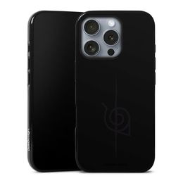 DeinDesign iPhone 16 Pro Handy Silikon H&uuml;lle Case schwarz Handyh&uuml;lle Konoha Sasuke Naruto Shippuden