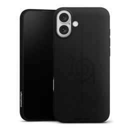 DeinDesign iPhone 16 Plus Handy Premium Silikon H&uuml;lle Handyh&uuml;lle schwarz Case Konoha Sasuke Naruto Shippuden Silikon Premium Case
