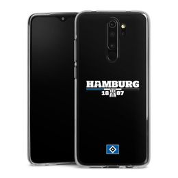 DeinDesign Xiaomi Redmi Note 8 Pro Handy Silikon H&uuml;lle Case transparent Handyh&uuml;lle Hamburg Official Licensed Product Hsv Silikon Case