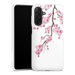 DeinDesign Galaxy A26 Handy Silikon H&uuml;lle Case wei&szlig; Handyh&uuml;lle Japan Aisa Cherry Blossom Silikon Case