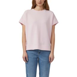 Sweater s.Oliver, Damen, Gr. 34, rose, Web, Obermaterial: 47% Modal, 41% Polyester, 12% Elasthan, unifarben, Sweatshirts Sweater, Halbarm mit Rundhals