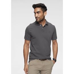 Poloshirt Tom Tailor "Basic", Herren, Gr. XL, grau (anthrazit), Piqu&eacute;, Obermaterial: 100% Baumwolle, unifarben, normal, Flachstrickb&uuml;ndchen, Shirts Poloshirt, Baumwoll-Piqu&eacute;
