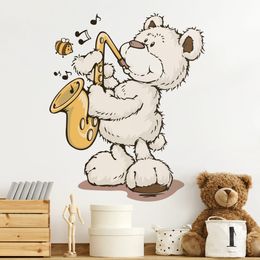 Wandtattoo Kinderzimmer NICI Classic Bear Teddy Wandsticker Tiere B&auml;r Wandaufkleber in S-XXL Baby, Junge & M&auml;dchen
