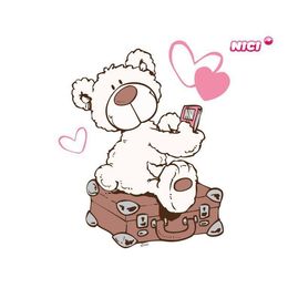 Wandtattoo B&auml;rchen Kinderzimmer NICI Love B&auml;r Teddy Wandsticker Tiere B&auml;r Wandaufkleber in S-XXL Baby, Junge & M&auml;dchen