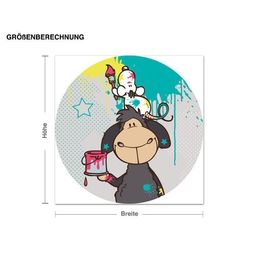 Bilderwelten Wandtattoo Tiere modern selbstklebend Wandaufkleber - NICI - Jolly Leroy - Wandsticker Kinderzimmer Baby M&auml;dchen Jungen