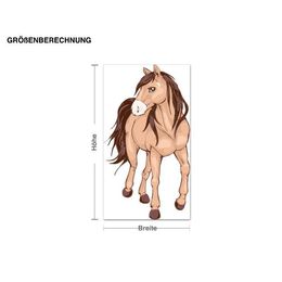 Wandtattoo Kinderzimmer M&auml;dchen NICI Soulmates Pferd Moon Wandsticker Tiere Pferde M&auml;dchenzimmer Wandaufkleber in S-XXL
