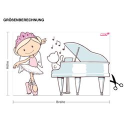Wandtattoo Kinderzimmer M&auml;dchen NICI WonderlandMiniclara Prinzessin M&auml;dchenzimmer Wandsticker Tiere Wandaufkleber in S-XXL