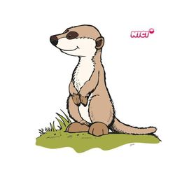 Bilderwelten Wandtattoo Tiere modern selbstklebend Wandaufkleber - NICI - Meerkat - Wandsticker Kinderzimmer Baby M&auml;dchen Jungen