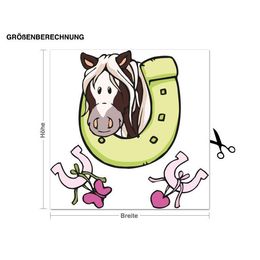 Wandtattoo Kinderzimmer M&auml;dchen NICI Horse Club Junior Wandsticker Tiere Pferde M&auml;dchenzimmer Wandaufkleber in S-XXL