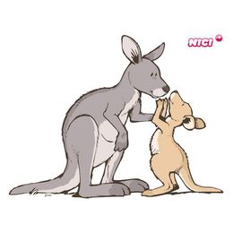 Bilderwelten Wandtattoo Tiere modern selbstklebend Wandaufkleber - NICI - Wild Australia - Wandsticker Kinderzimmer Baby M&auml;dchen Jungen