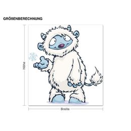 Wandtattoo Kinderzimmer Yeti Sam Wandsticker Wandaufkleber in S-XXL