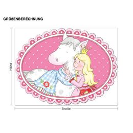 Wandtattoo Kinderzimmer M&auml;dchen Zwei Freunde M&auml;dchenzimmer Wandsticker Prinzessin Wandaufkleber in S-XXL Babyzimmer