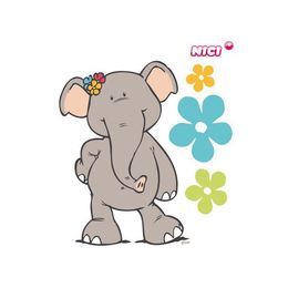 Wandtattoo Kinderzimmer NICI Priscilla Wandsticker Tiere Elefant Wandaufkleber in S-XXL Baby, Junge & M&auml;dchen