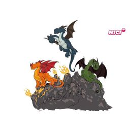 Bilderwelten Wandtattoo Tiere modern selbstklebend Wandaufkleber - NICI - Drachen - Drache Kinderzimmer Baby M&auml;dchen Jungen