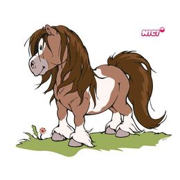 Wandtattoo Kinderzimmer M&auml;dchen NICI Kapoony M&auml;dchenzimmer Wandsticker Tiere Pferde Wandaufkleber in S-XXL