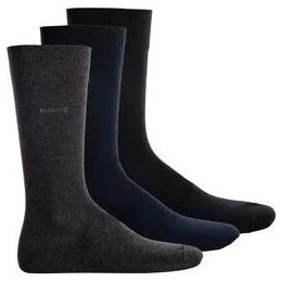 Kurzsocken BOSS "Socken 3er Pack", Herren, Gr. 43-46, bunt (mehrfarbig), Obermaterial: 75% Baumwolle CO. 23% Polyamid PA. 2% Elasthan EL., Socken