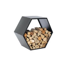 WESTMANN Stahl Kaminholzregal Biene Schwarz
