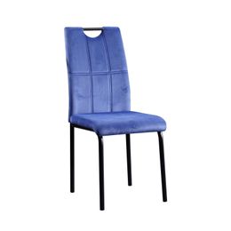 HTI-Living Stuhl Denton Velvet Blau