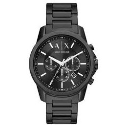 Giorgio Armani Chronograph ARMANI EXCHANGE, schwarz (schwarz, schwarz), Armbanduhren, Herren, Chronograph, Quarzuhr, Armbanduhr, Herrenuhr, Stoppfunktion, analog